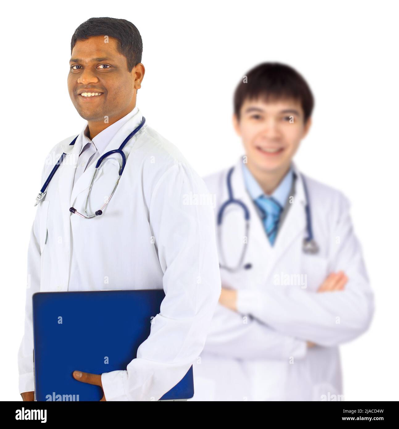 The doctor and the intern Stock Photo - Alamy