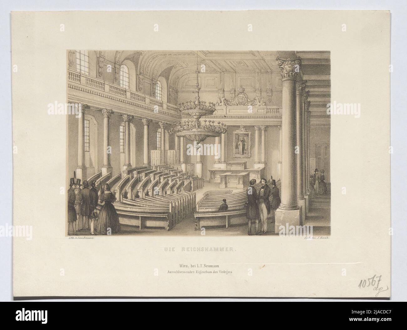 "The Reichstag Chamber." (Meeting room of the Reichstag in the winter ...