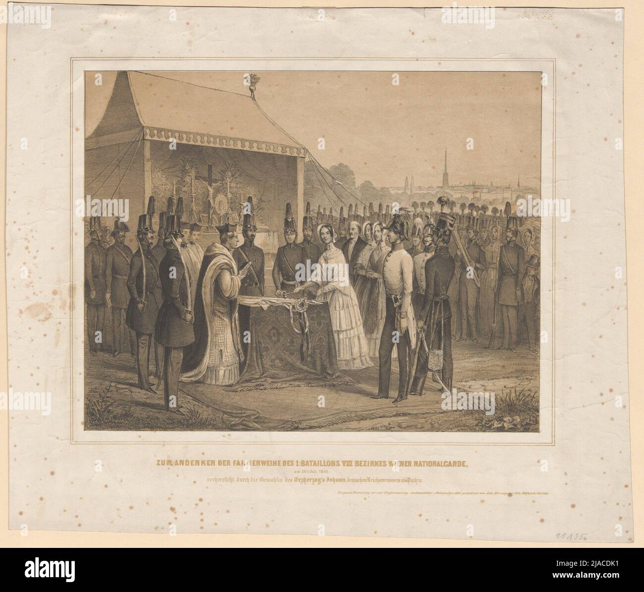"To memorize the consecration of the 1: Battalion VIII district of ...