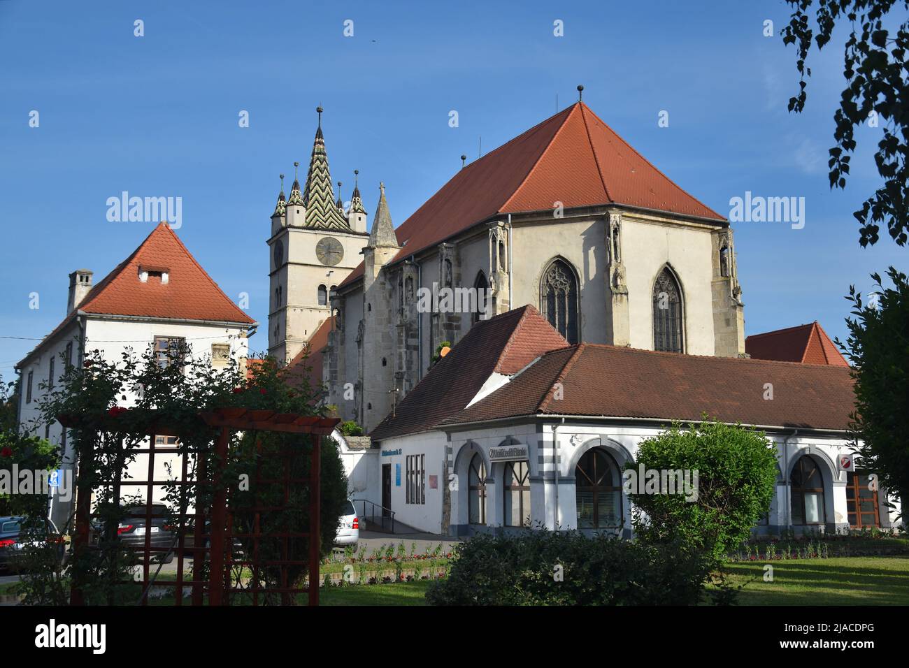 Sebes (Mühlbach), a medieval Saxon town in Transylvania, Romania Stock ...