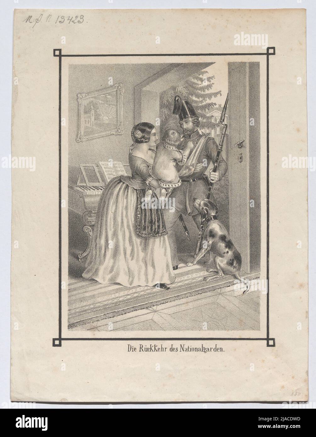 "The return of the National Guard." (in October 1848). After: Joseph ...