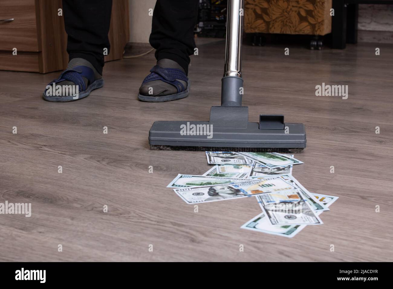 Vacuum cleaner money hi-res stock photography and images - Alamy