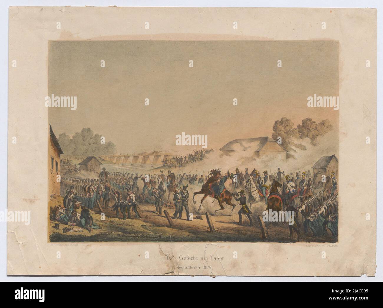 "The battle on the Tabor / October 6, 1848." (Major General Hugo from ...
