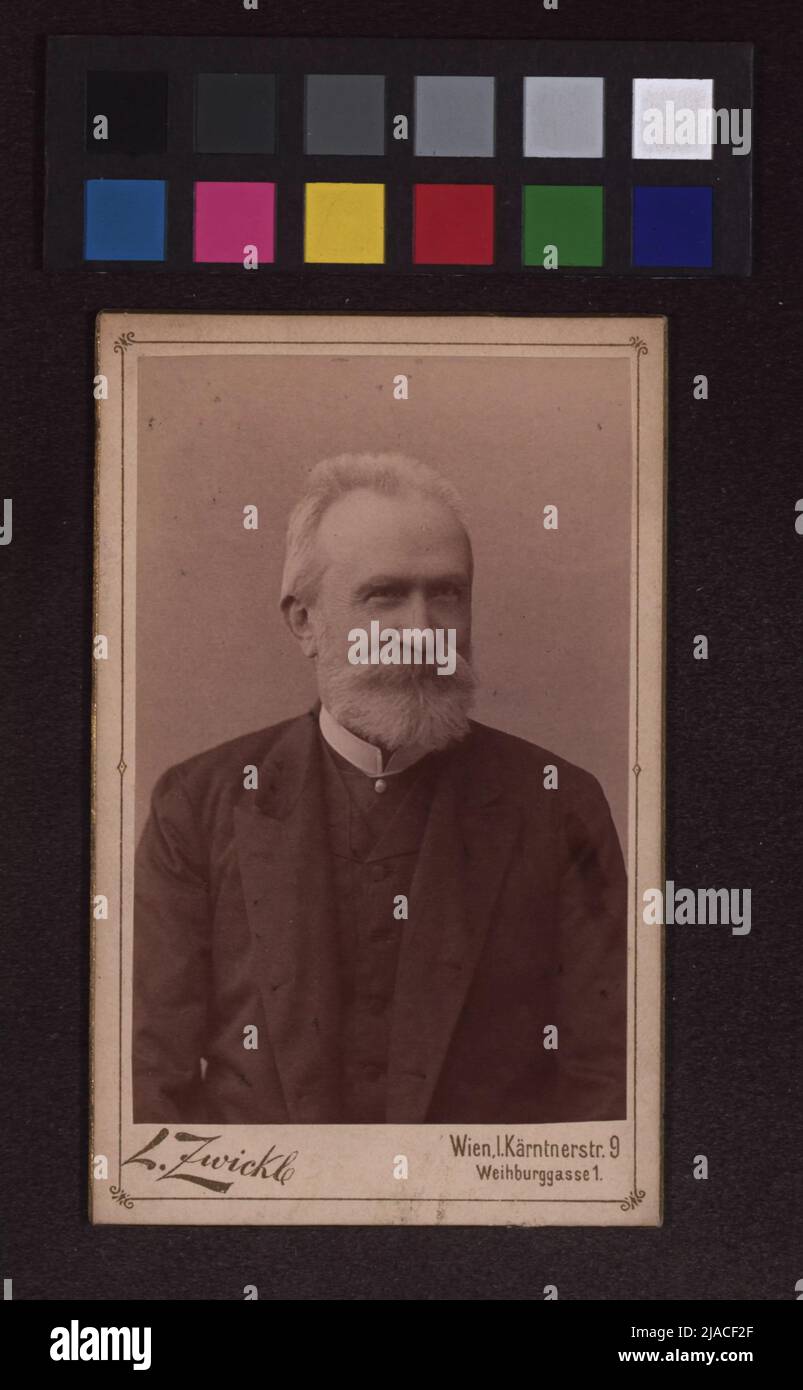Julius Zecha. Louis (Alois) Zwickl (1859—1906), Photographer Stock ...
