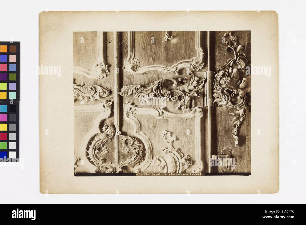 1st, Petersplatz - Peterskirche - portal - Detail - wrought -iron door ...
