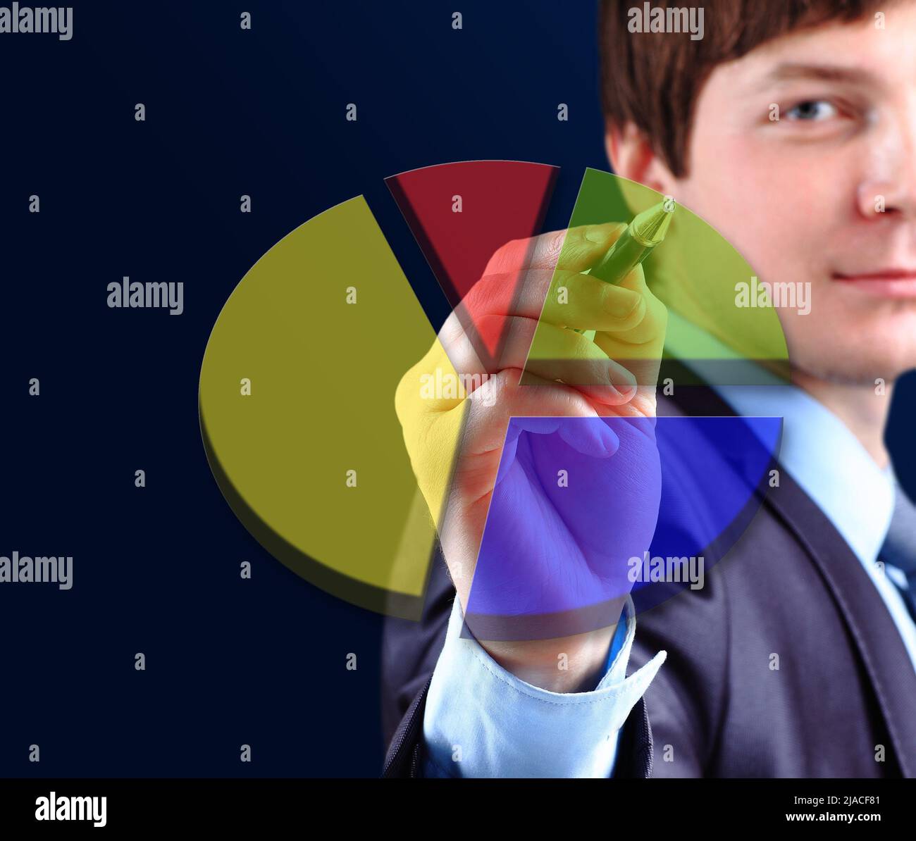 business man drawing diagram Stock Photo - Alamy