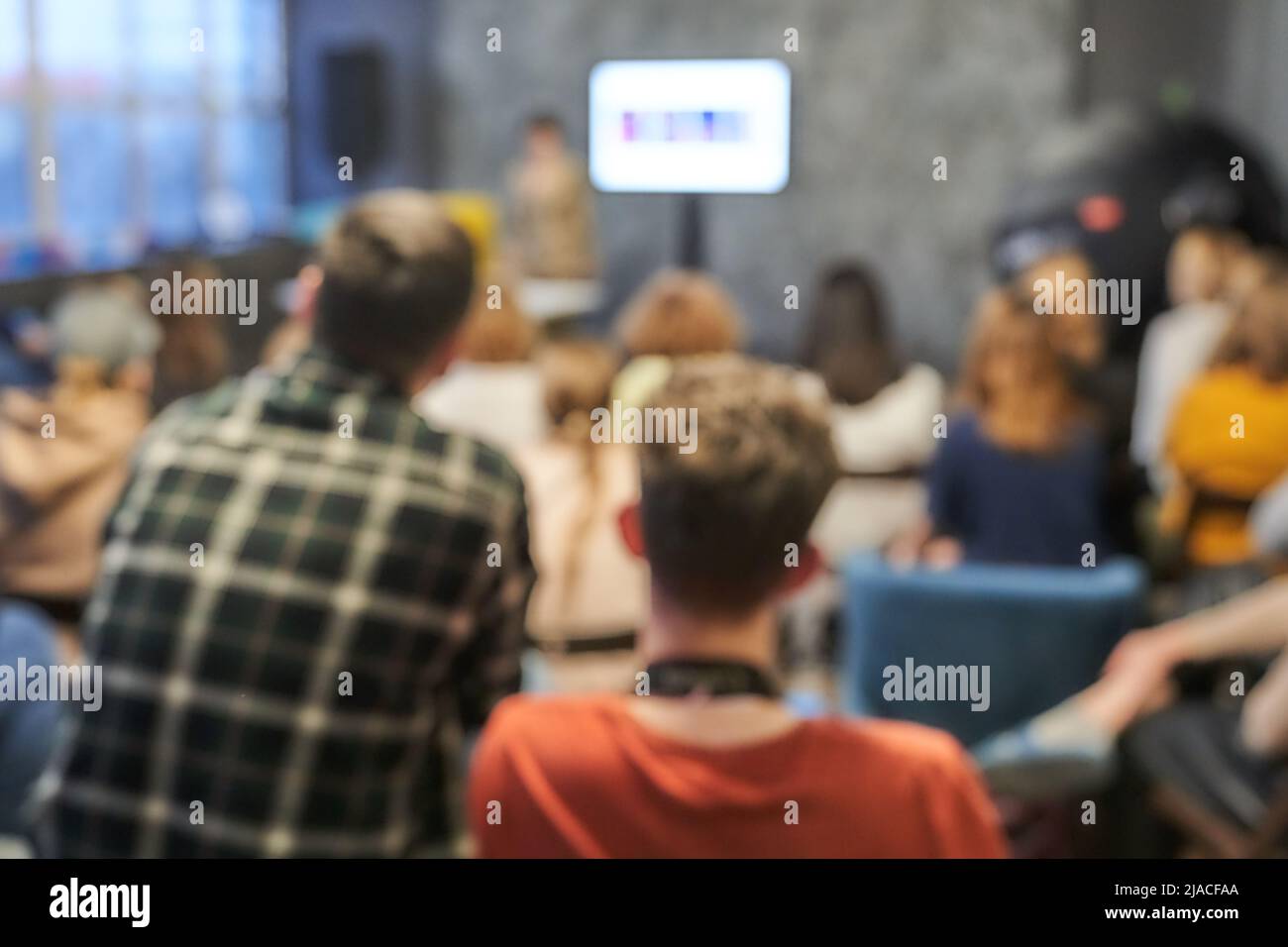 Group speaker up close hi-res stock photography and images - Alamy