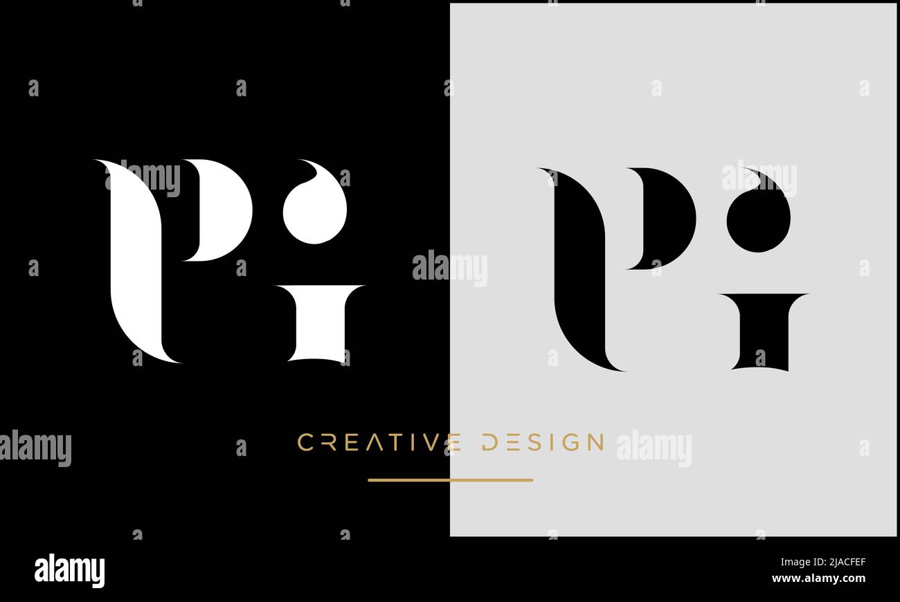 PG, GP, P or G Initial Letters Logo Monogram Stock Vector Image & Art ...