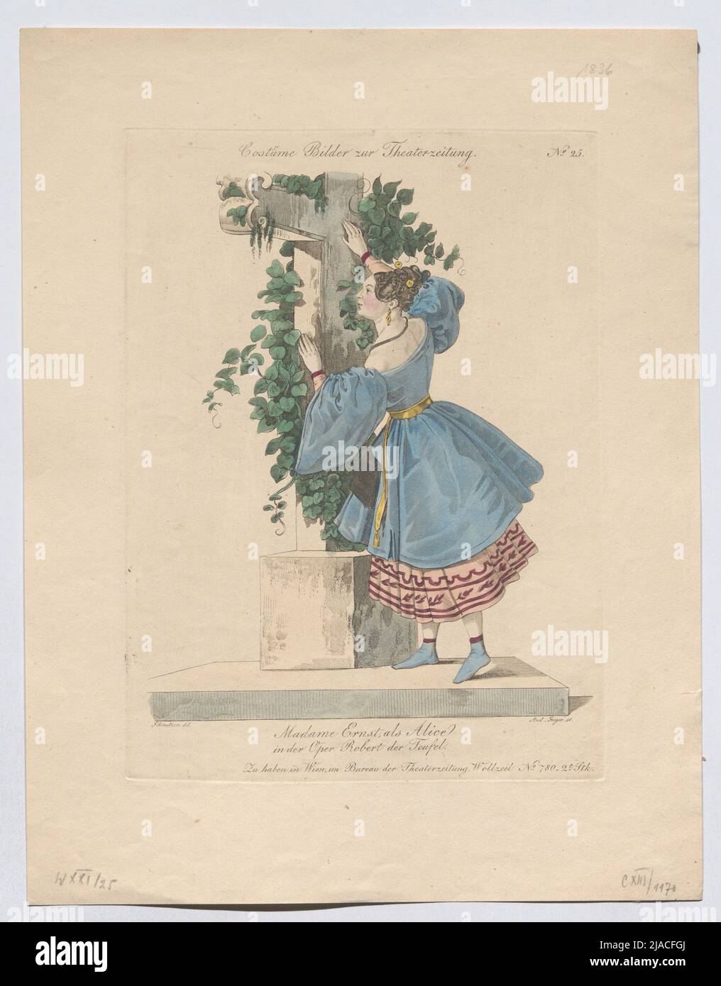 Madame Ernst as Alice in "Robert the Teufel" (costume picture No. 25 ...
