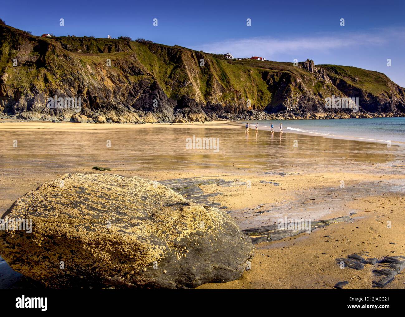 Polurrian Bay, Mullion, Helston, Cornwall Stock Photo - Alamy