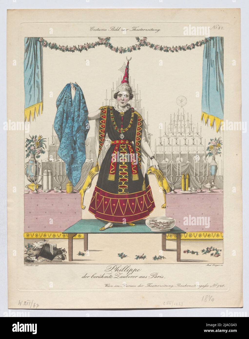 Phillippe the famous magician from Paris (costume picture No. 82 to the ...