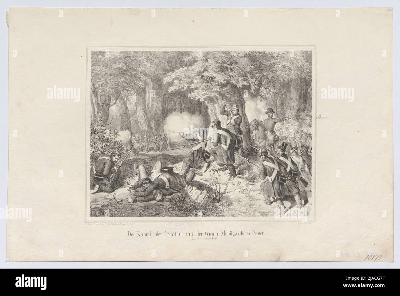 "The Croaten fight with the Vienna mobile guard in the Prater / 28th ...