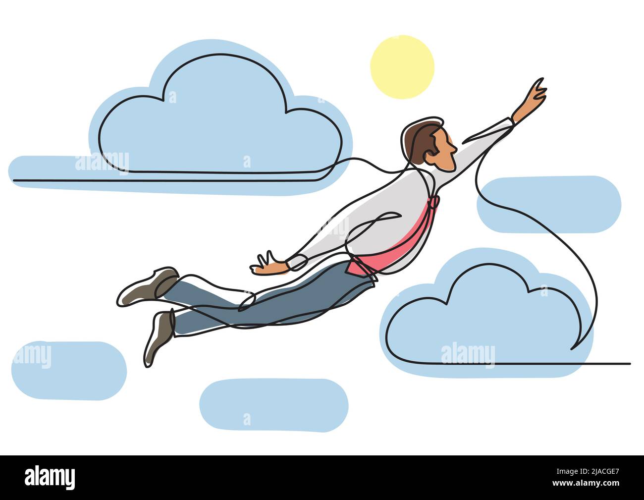 Flying in line Stock Vector Images - Alamy