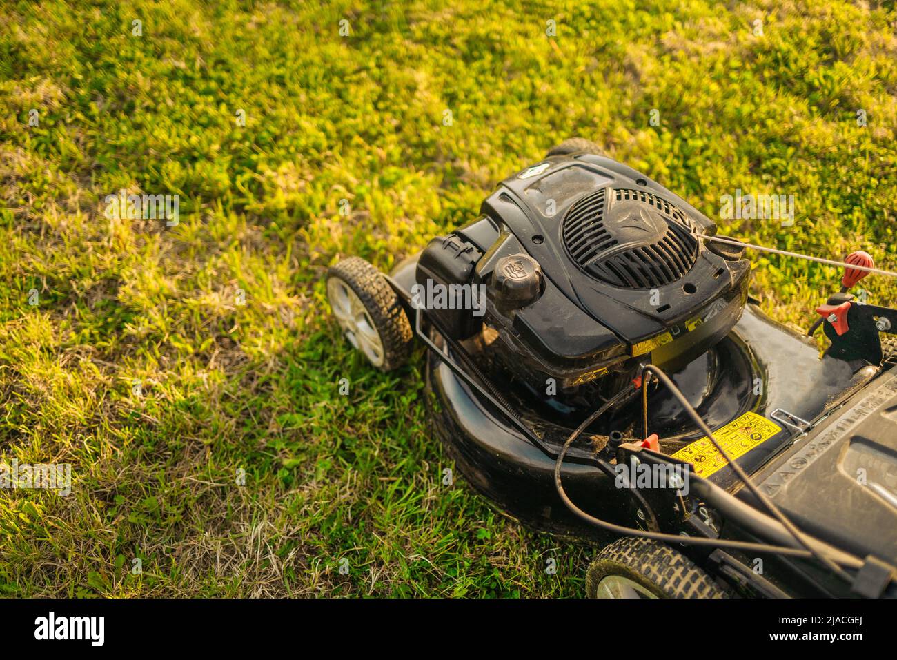 Modern grass cutter hi-res stock photography and images - Alamy