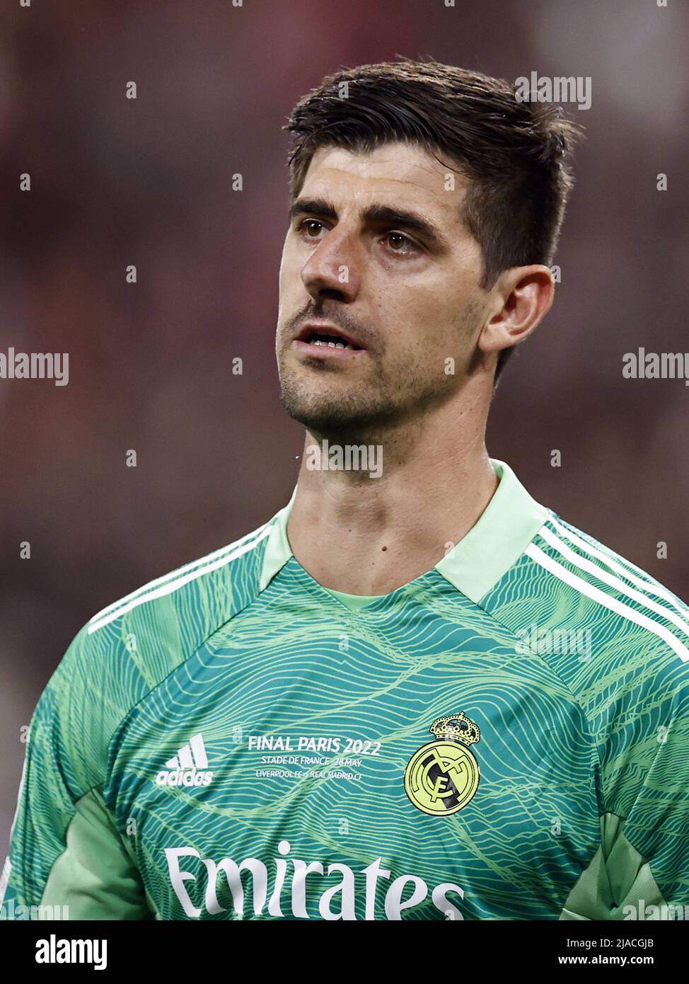 PARIS - Real Madrid goalkeeper Thibaut Courtois during the UEFA ...