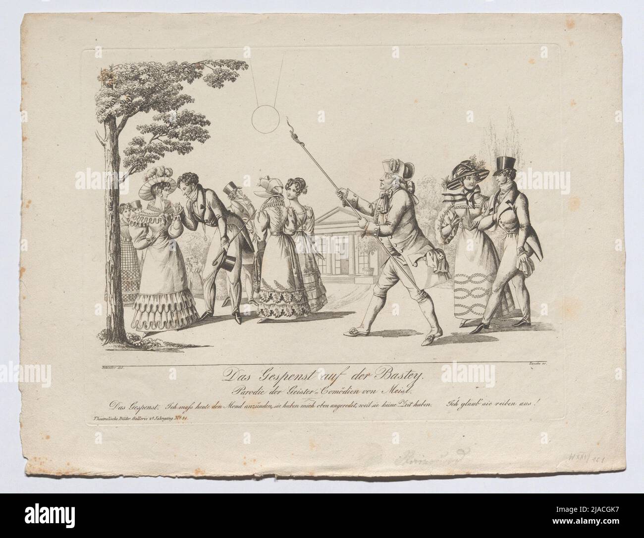 The ghost on the BASTEY / parody of the ghost comedies by Meisl ...