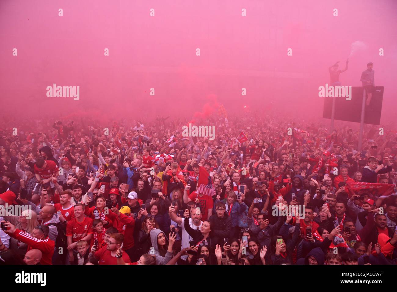 Liverpool, Merseyside, UK. 29th May, 2022. Liverpool FC 2021-22 Victory ...