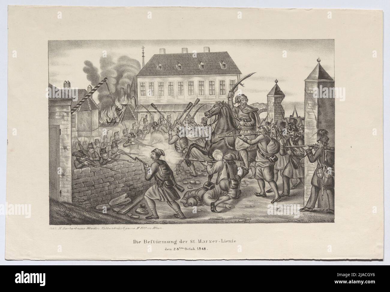 "The sturdy of the St. Marxer = Lienie / the 28th Octob. 1848 ...