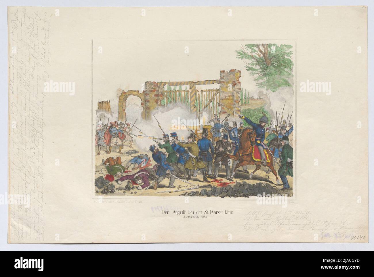 "The attack at St. Marxer Line / October 28, 1848.". Joseph Albrecht ...