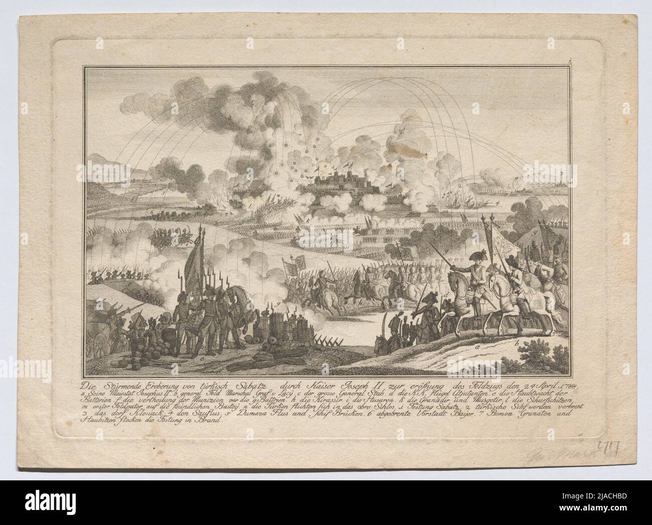 "The storming conquest of Turkish Sabatz by Emperor Joseph II, to the ...