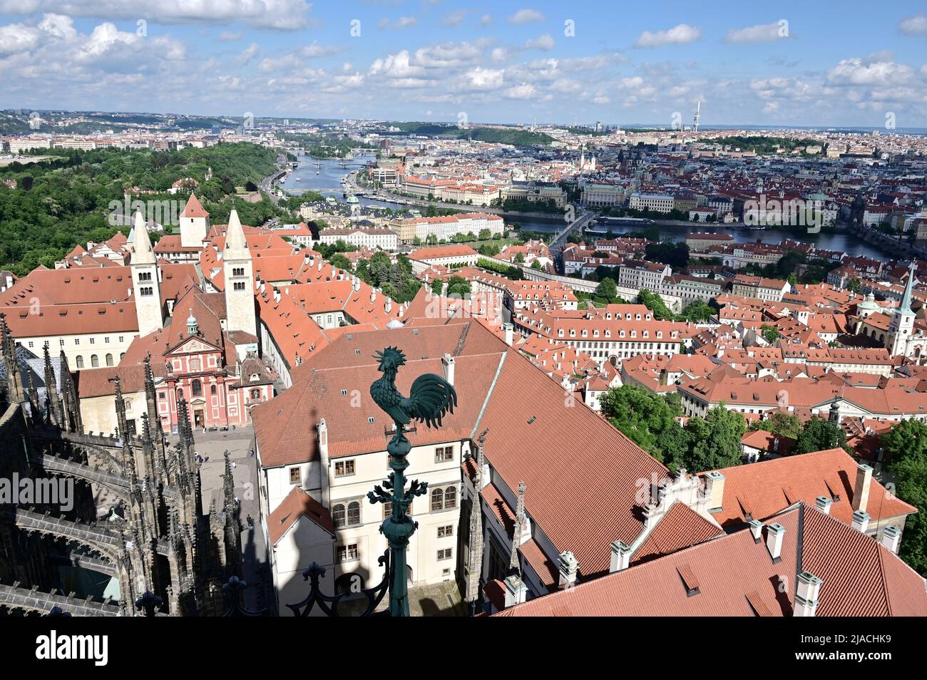 A view from Prague Castle Stock Photo - Alamy