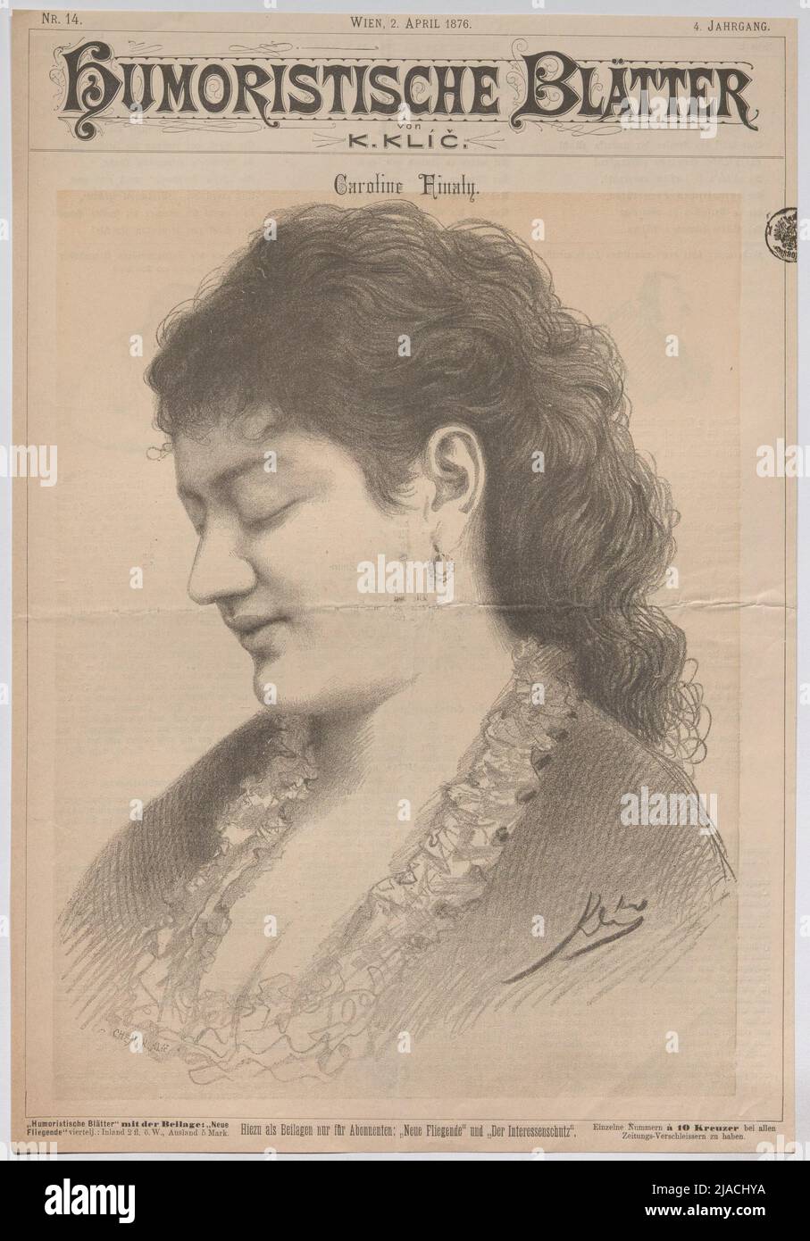 Caroline Finaly ". Caroline Finaly, operetta singer and actress (title ...