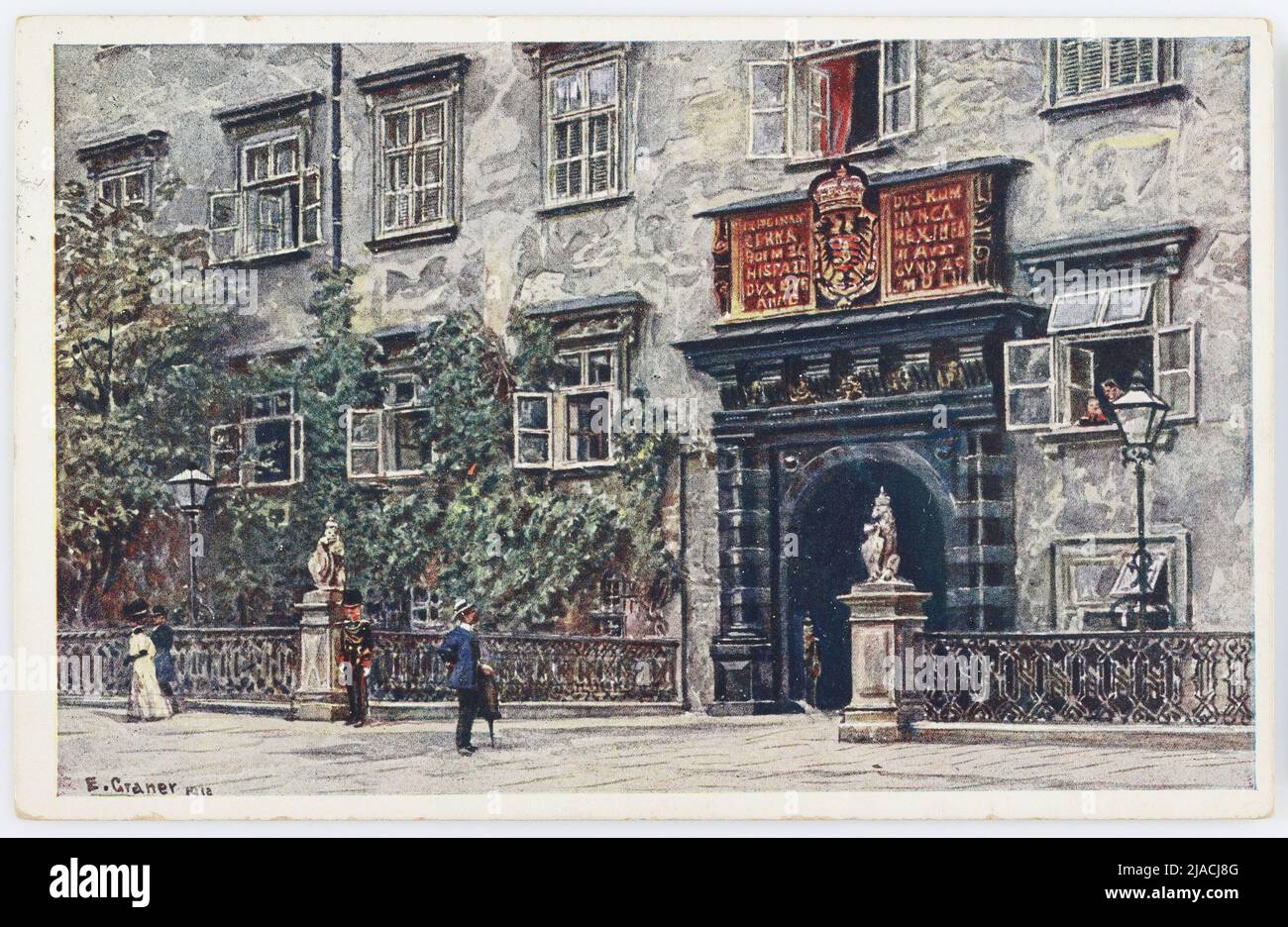 Vienna. Hofburg, Schweizertor .. After: Ernst Graner (1865-1943 ...