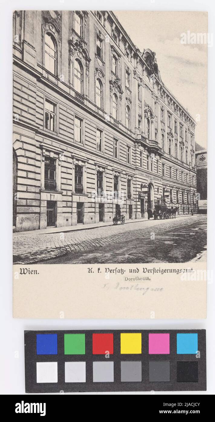 Vienna. K. k. Veratz and auction office. Dorotheum .. brothers Kohn KG ...