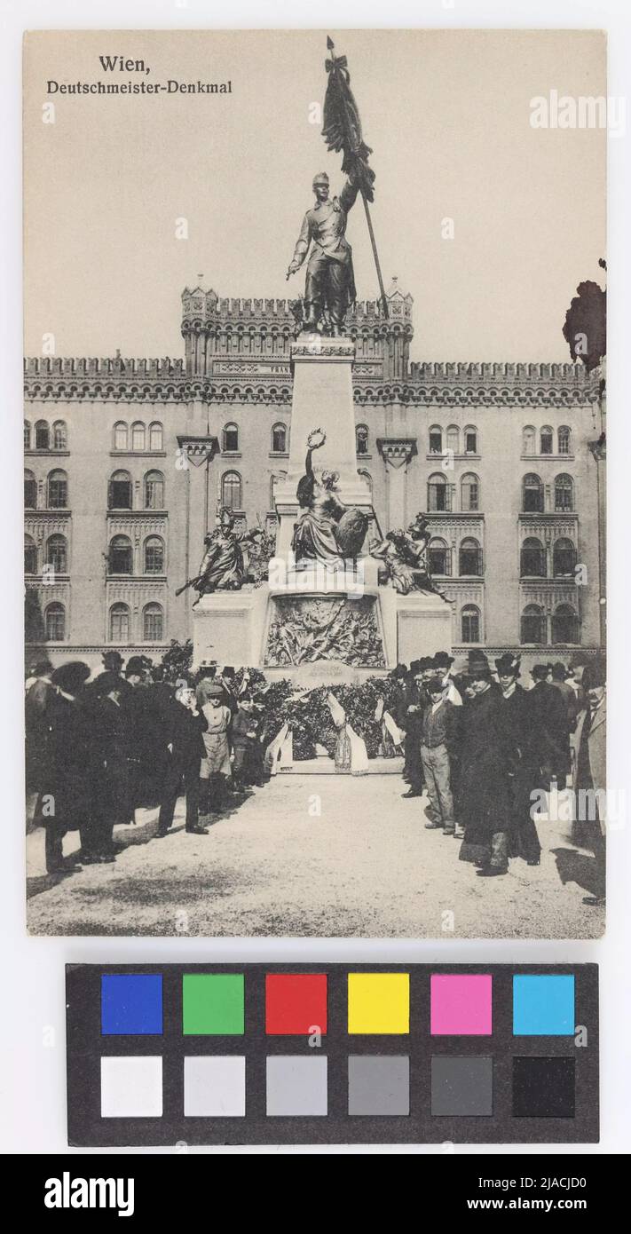 Vienna, German master monument. Würthle & Sohn, producer Stock Photo ...