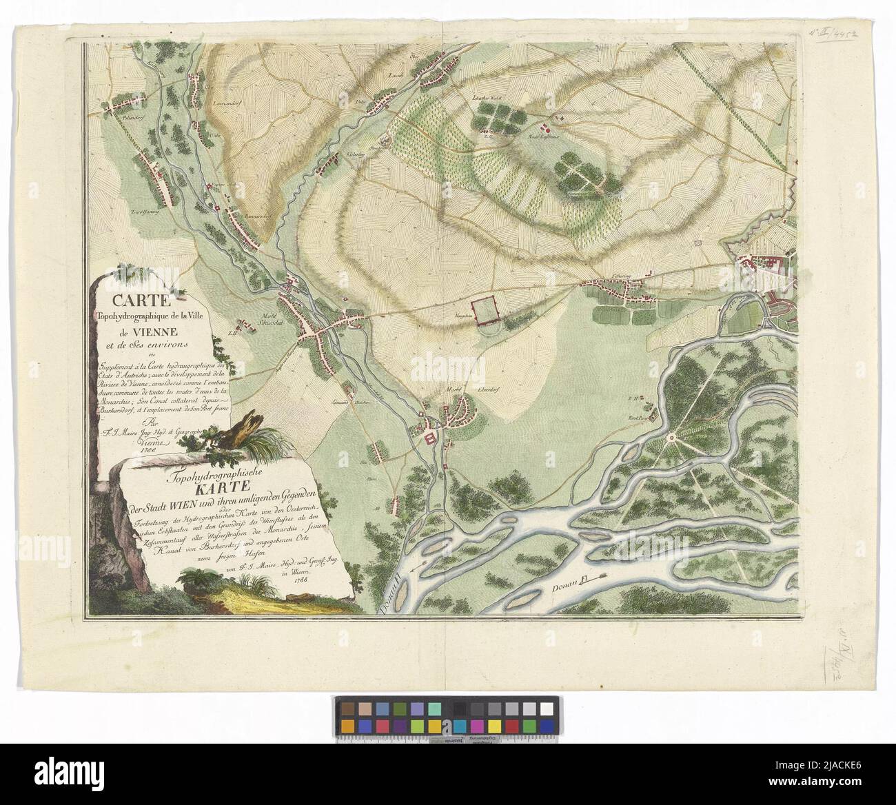 Carte Topohydrographique de la Ville de Vienne et de Ses Environs ...