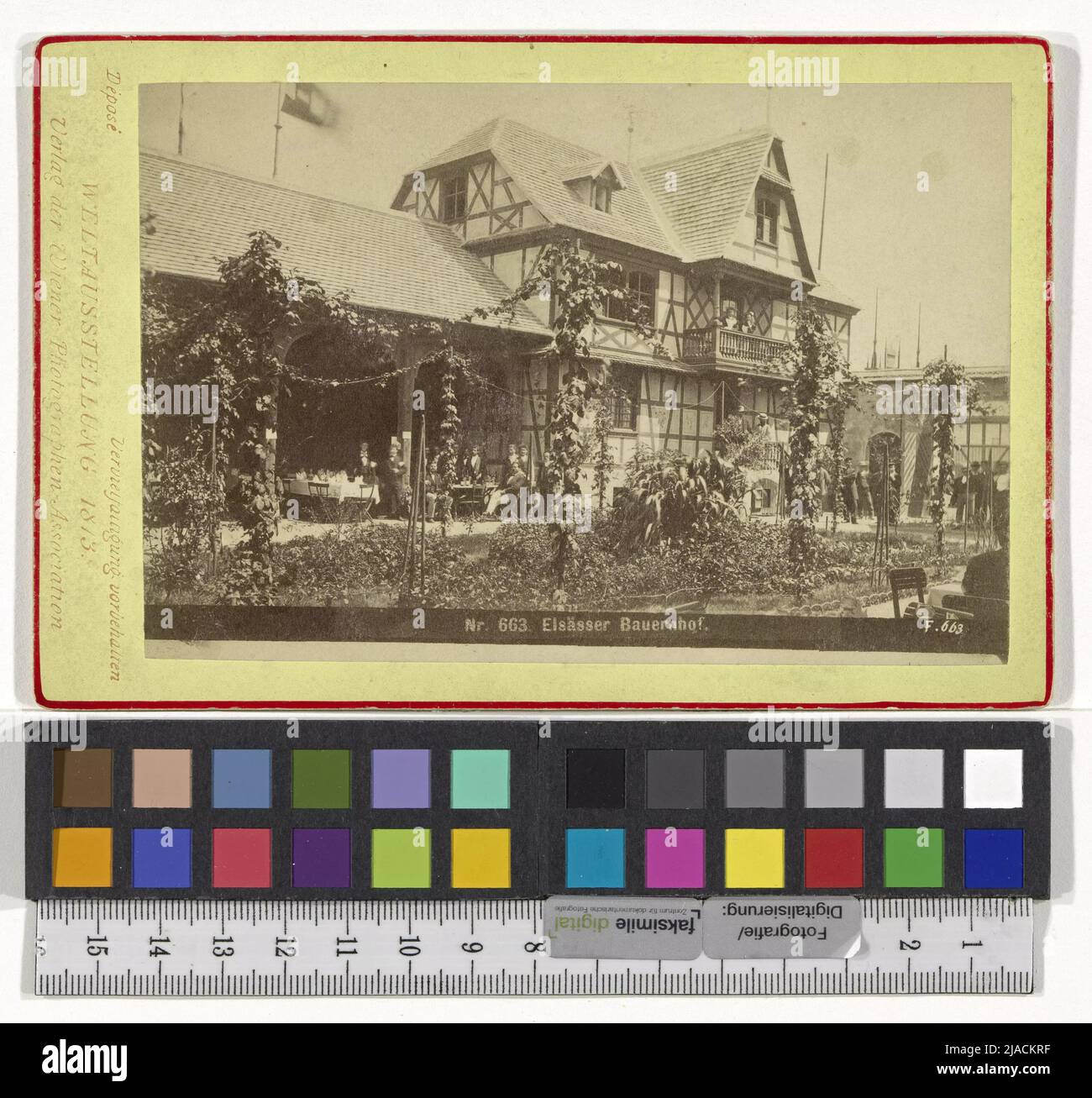 World exhibition 1873: Alsatian farmhouse (No. 663). Michael ...