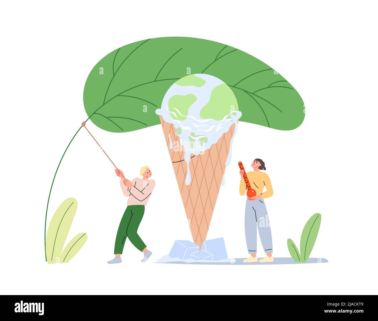 Saving the planet, climate change global warming Stock Vector Image ...