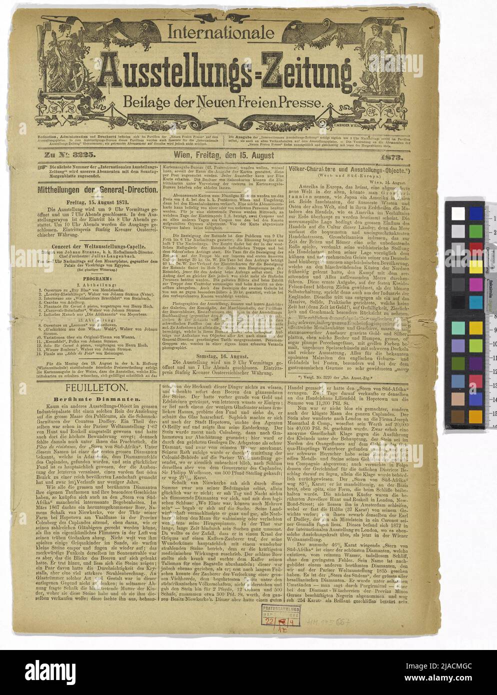 Wiener World Exhibition: "International Exhibition Newspaper ...
