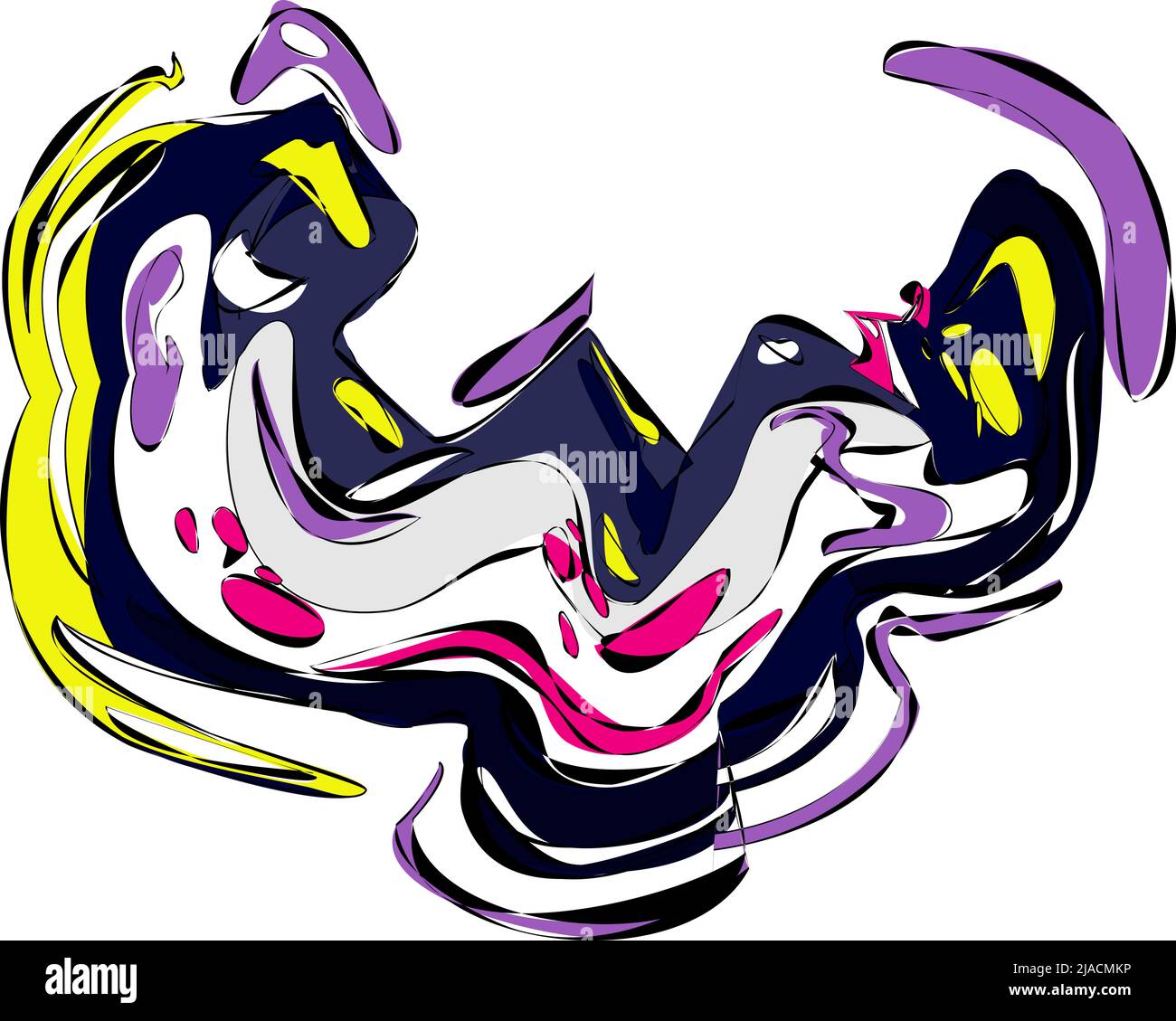 Color Liquid Wave flow element. Abstract colorful shape Stock Vector ...