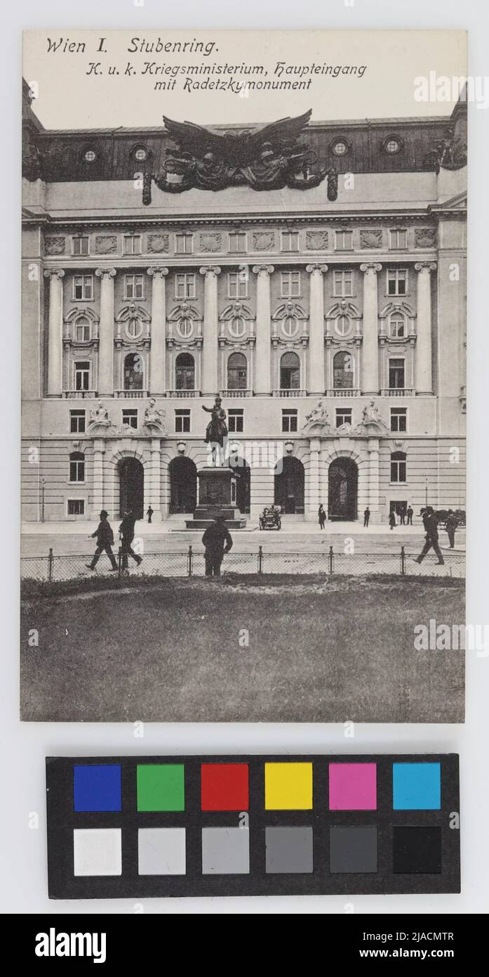 1st, Stubenring 1 - former Ministry of War, main entrance, postcard ...