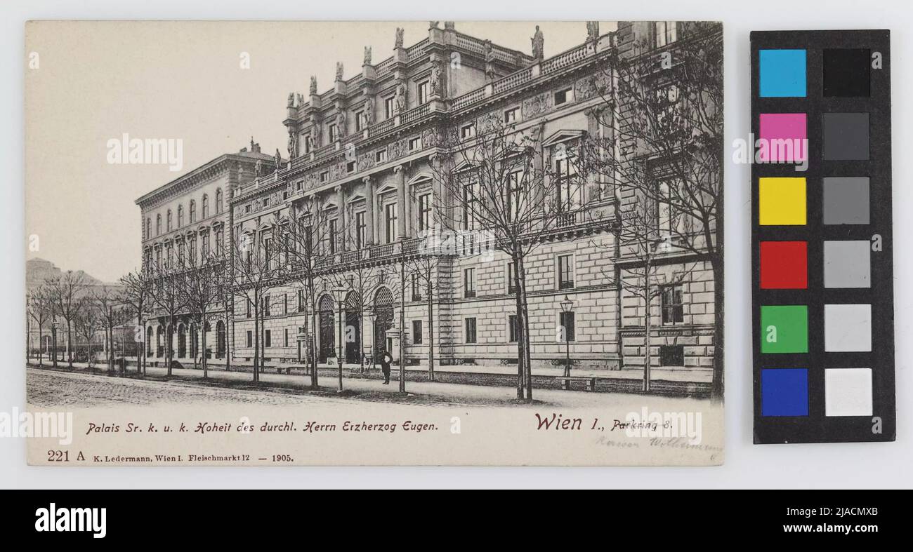 Palais sr. k. u. k. Sovereignty of the through Mr. Archduke Eugen ...