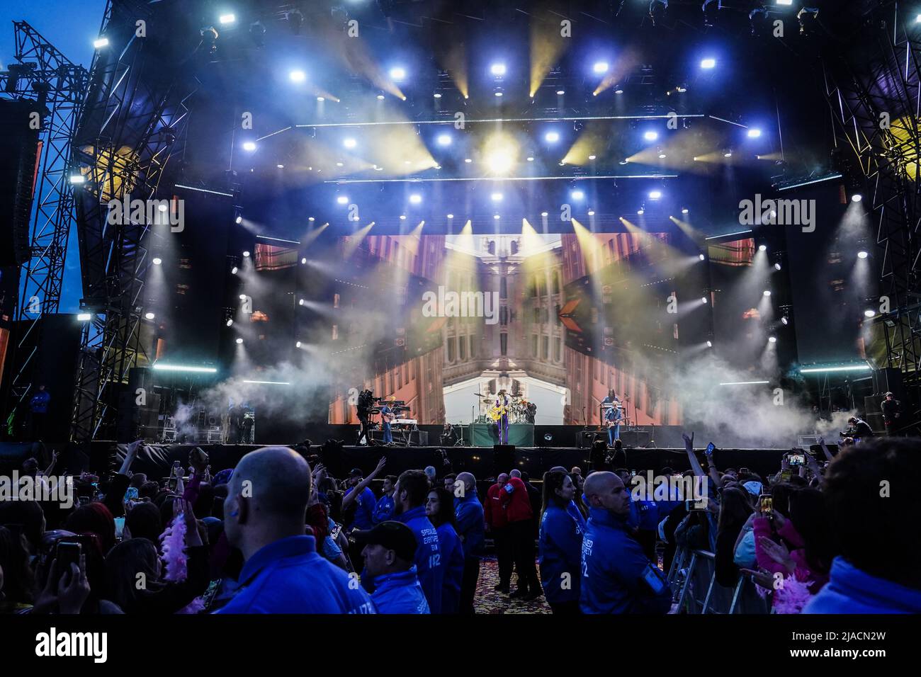 Harry Styles performing on the main stage during the BBC Radio 1's Big ...