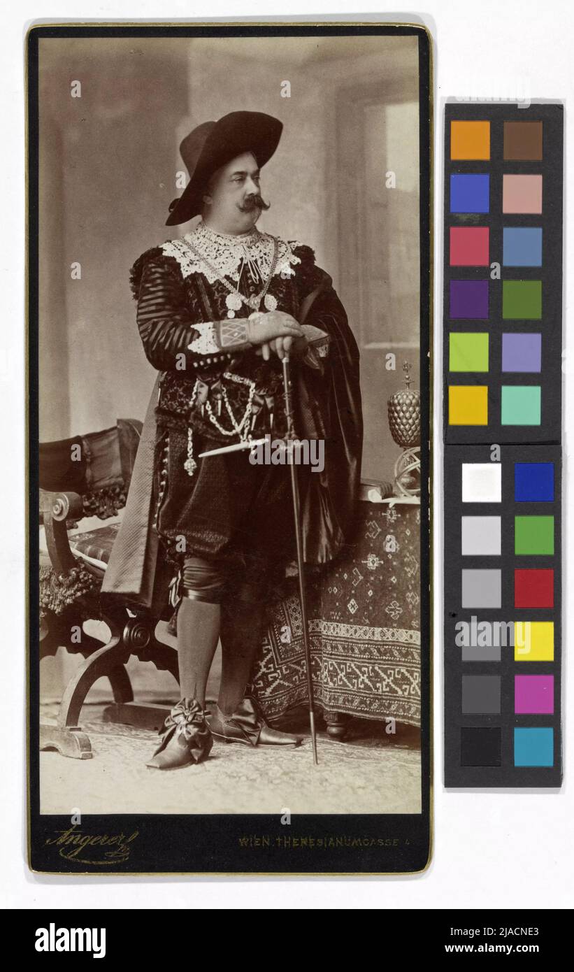 Carl von Hasenauer, architect, in the costume for macarte grid. Victor ...