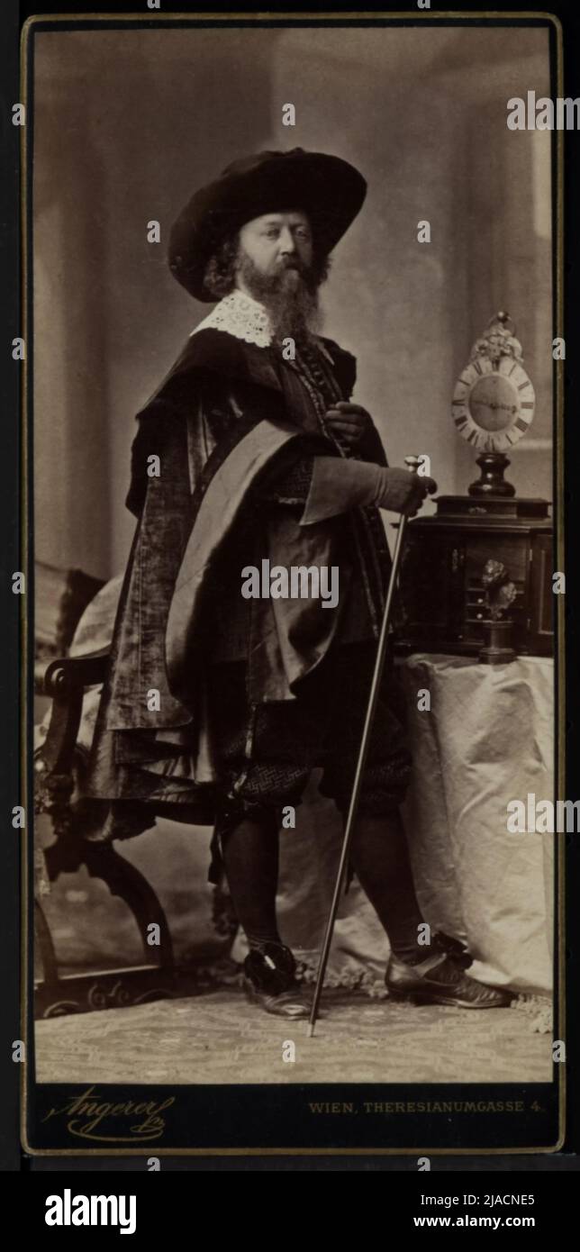 August Schaeffer, painter in the costume for macarta grade 1879. Victor ...