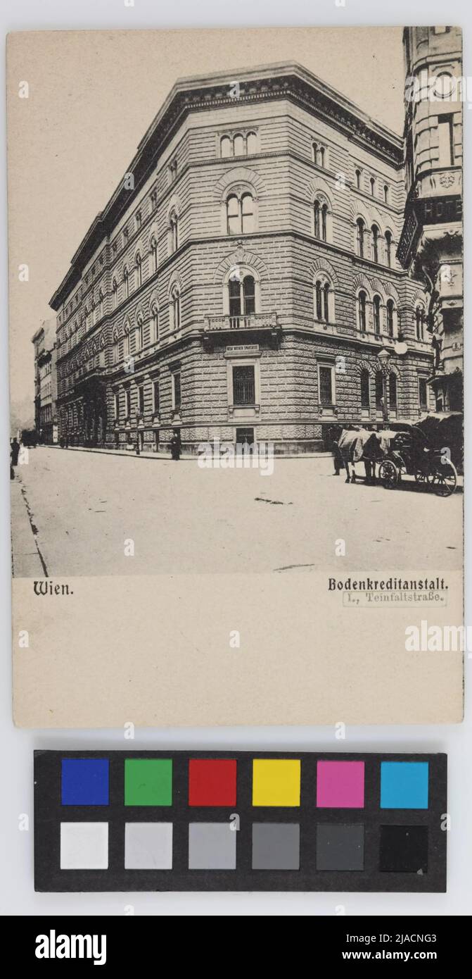 1., Teinfaltstraße 8-8a - soil loan, postcard. Brothers Kohn KG (B. K ...