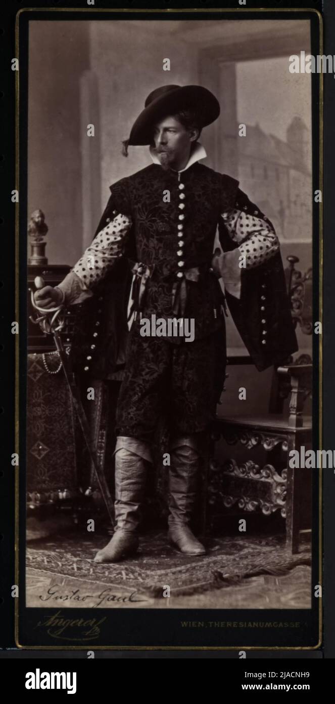 Gustav Gaul, painter in the costume for macarta grade 1879. Victor ...