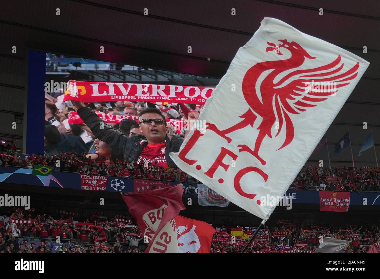 Liverpool FC fans during the UEFA Champions League Final match between ...