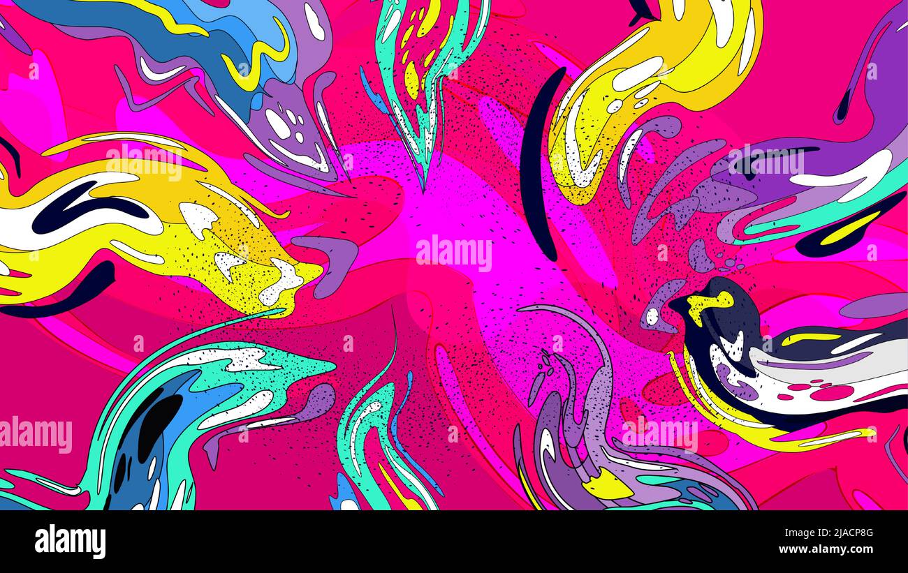 Color Liquid Wave and flow background. Abstract colorful shape Stock Vector Image & Art - Alamy