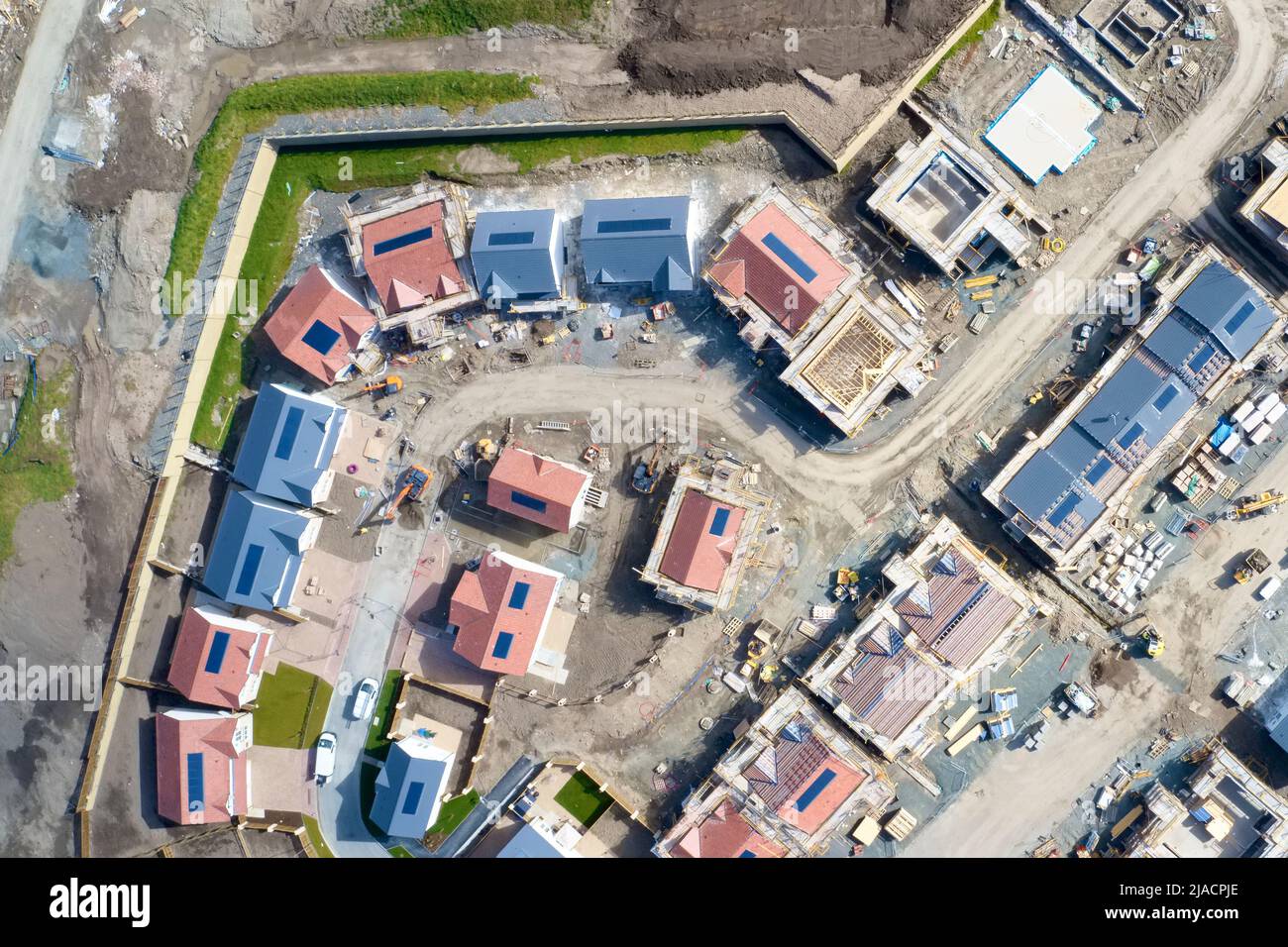 New housing development building houses for increased demand in rural ...