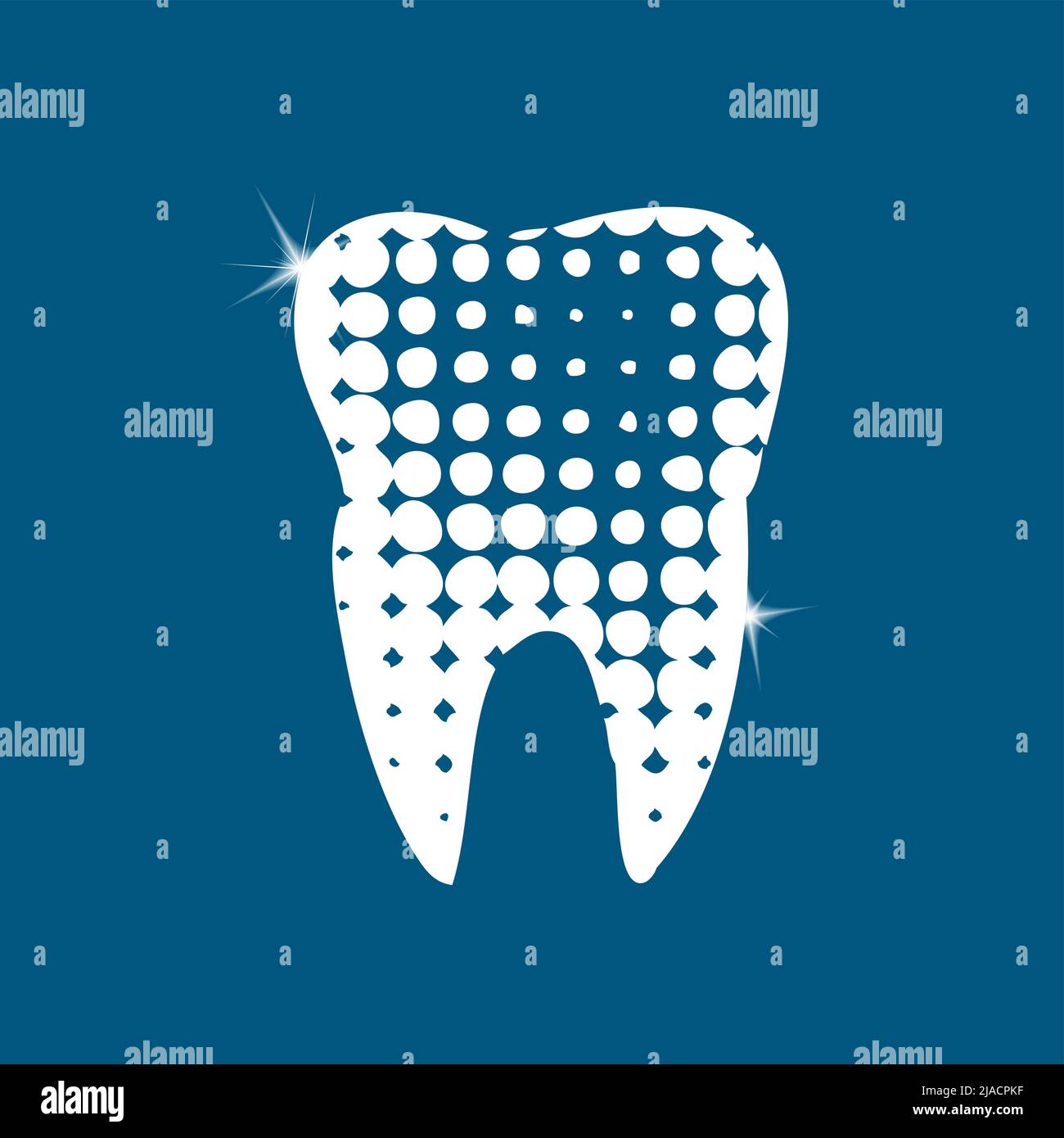 White Tooth icon - dental logo template vector illustration Stock ...