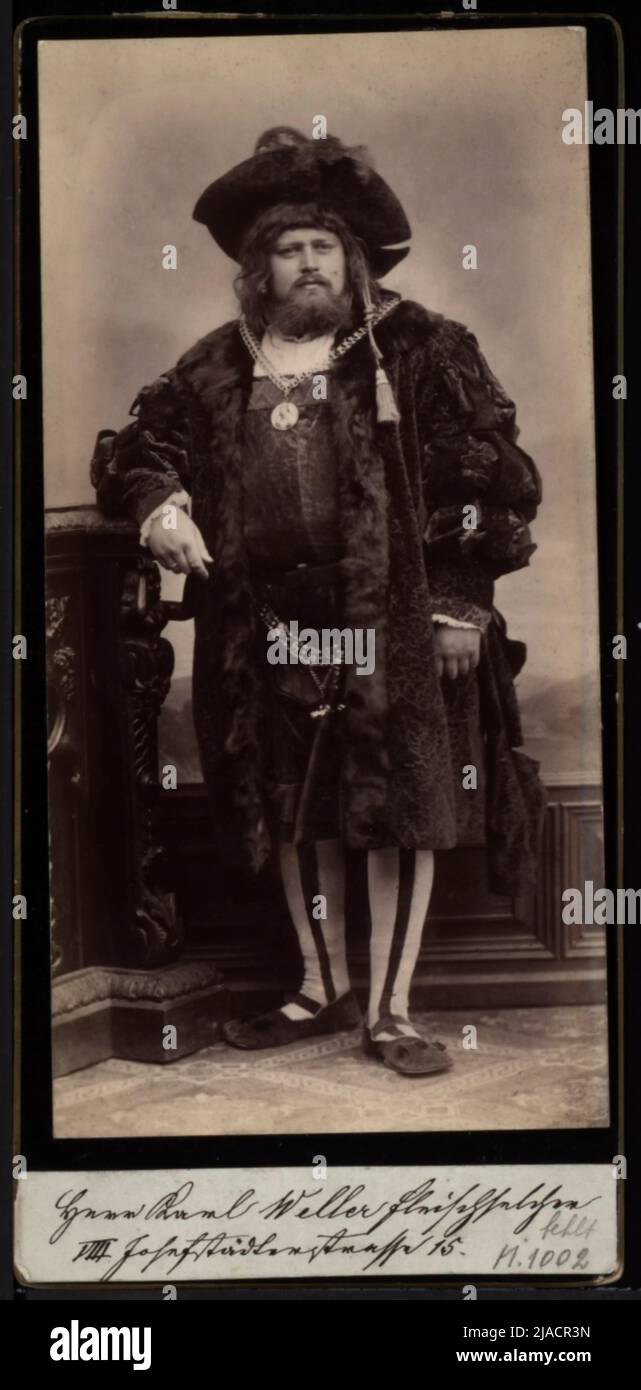 Karl Weller, Fleischelcher at the Macart Festival 1879. Carl (Karl ...