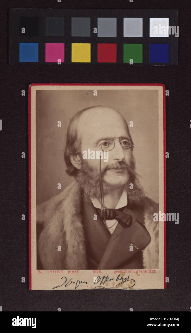 Jacques Offenbach (1819-1880), composer (photography after painting). E ...