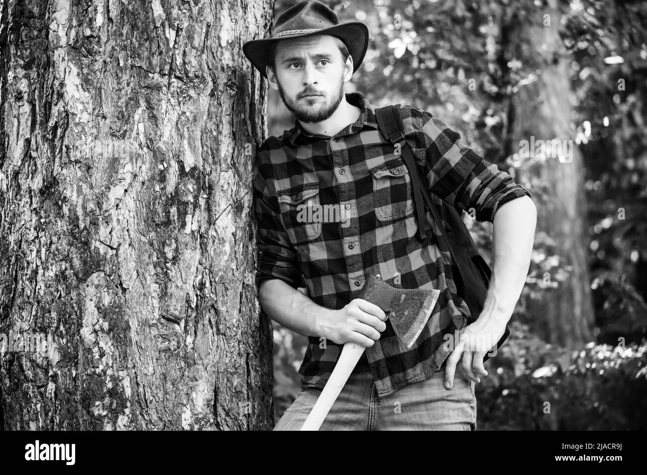 Lumberer Black and White Stock Photos & Images - Alamy