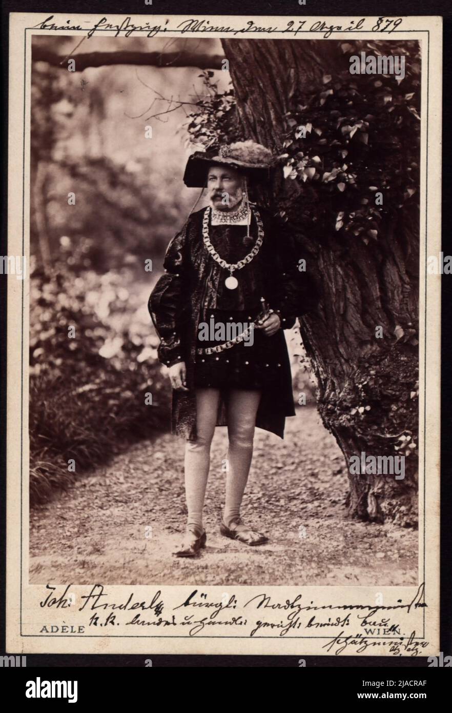 Johann Anderl, master carpenter at the Macart Festival 1879. Adele ...