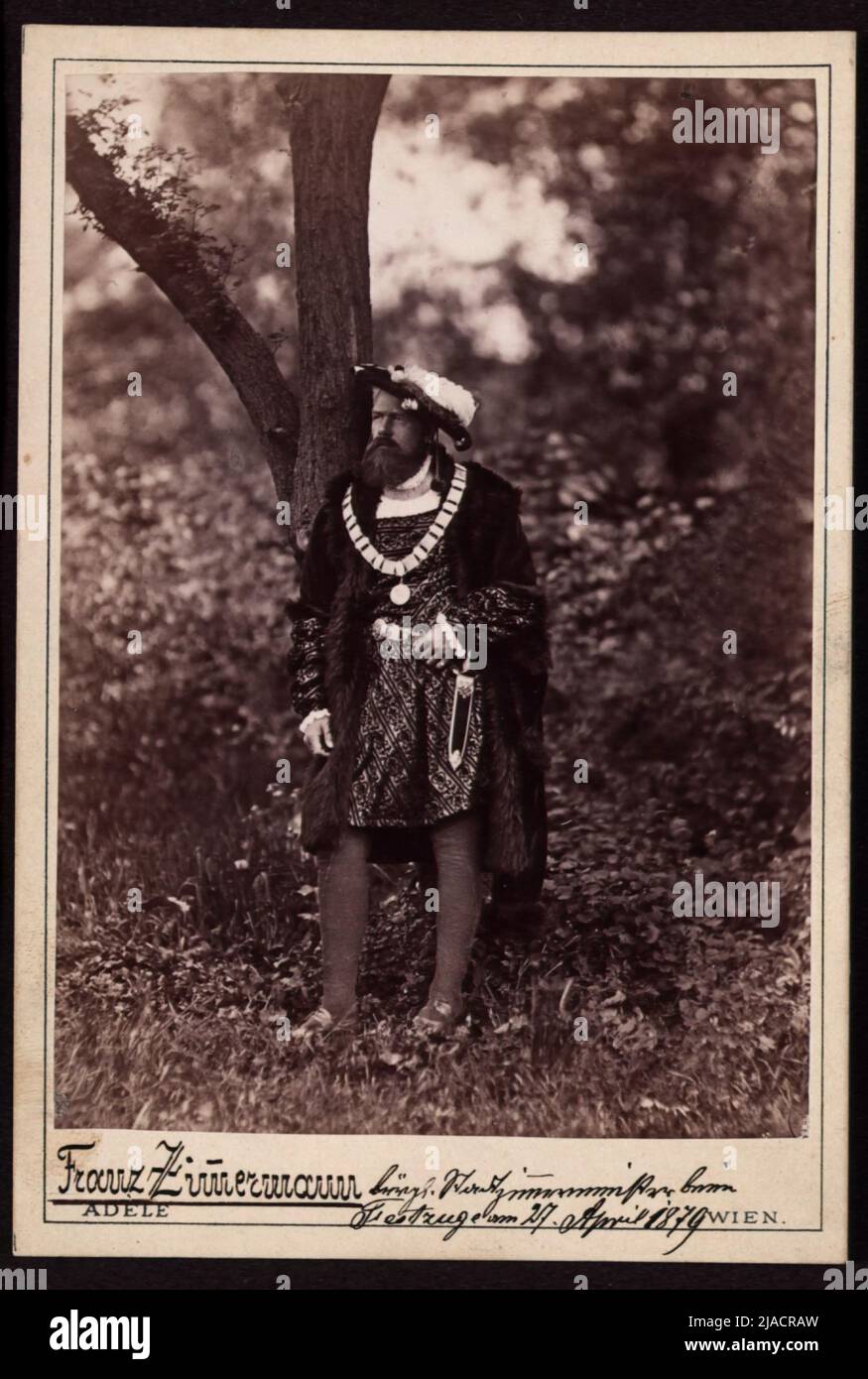 Franz Zimmermann, master carpenter at the Macart Festival 1879. Adele ...